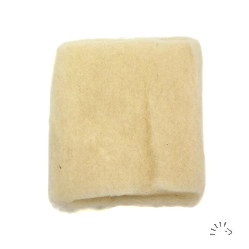 Natural wool fleece for cloth nappies